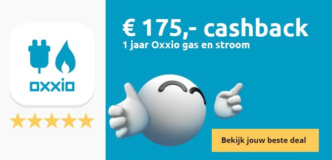 Oxxio 175 euro cashback actie - Energie Acties